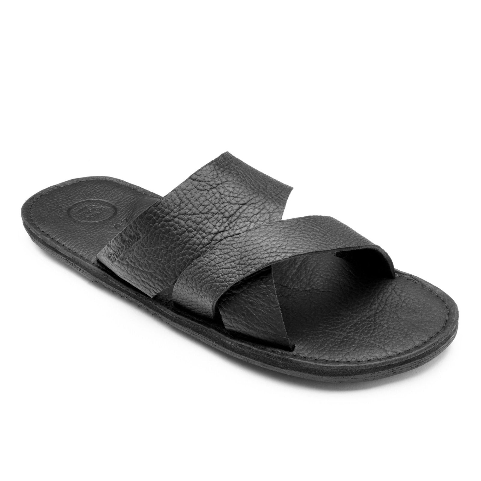 The Mateo Men's Leather Slide Sandal – Brave Soles